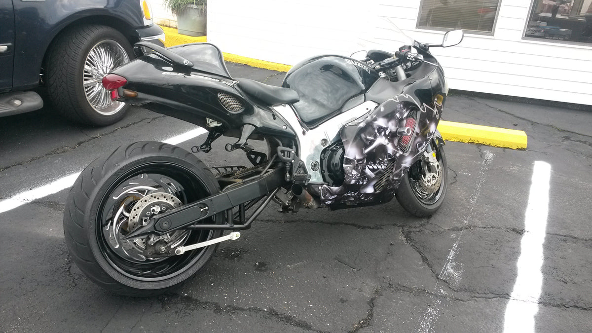 Suzuki Hayabusa skull Vinyl wrap - Xtreme Digital GraphiX