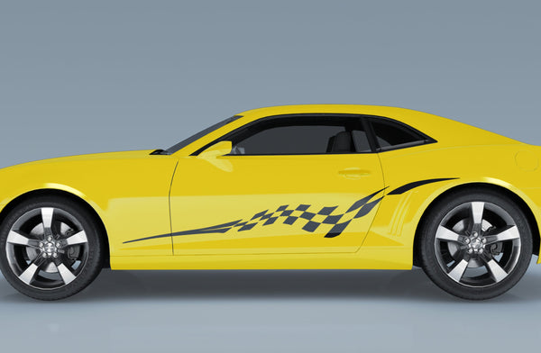 Checkers vinyl Decal Stripes for car truck racing | Xtreme Digital GraphiX