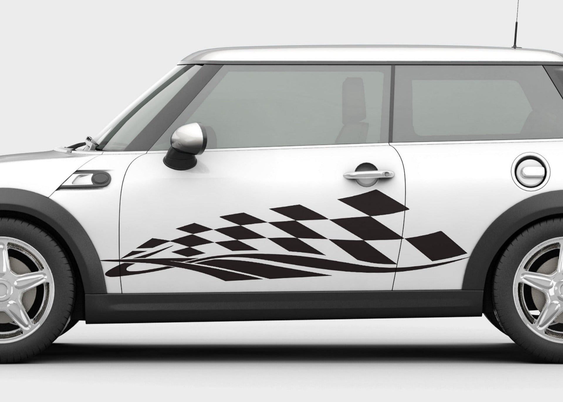 Checkered Flag Vinyl Decals | Racing Graphics for Cars & Trucks | XDG ...