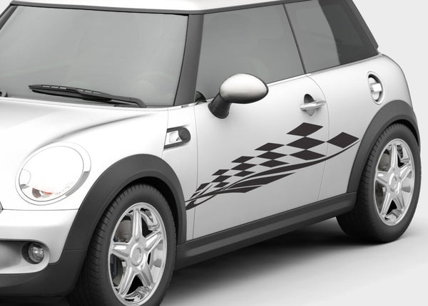 Checkered Flag Vinyl Decal for Cars & Trucks | xtreme digital graphix ...