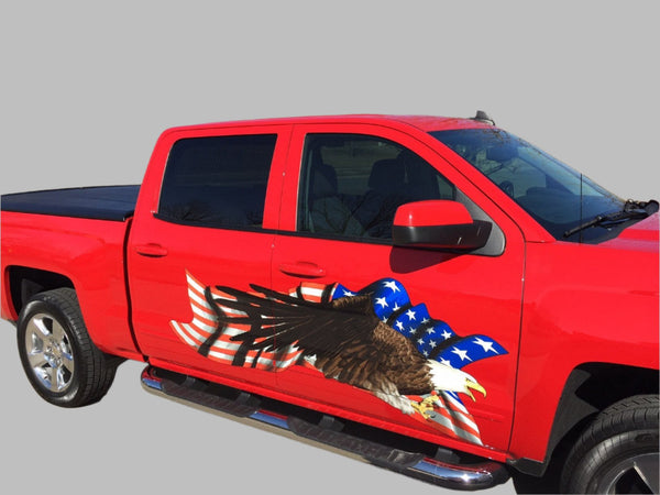 American Flag Vinyl Car & Truck Decals | Xtreme Digital GraphiX