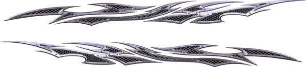 Chrome flames car side decals On Sale 50% Off | Xtreme Digital GraphiX