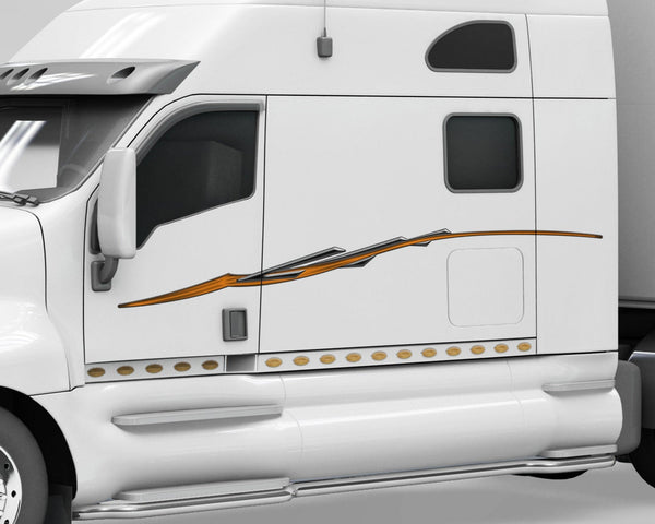 Flying stripes semi truck decals | Xtreme Digital GraphiX