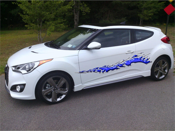 Full color splash vinyl auto decals kit | Xtreme Digital GraphiX